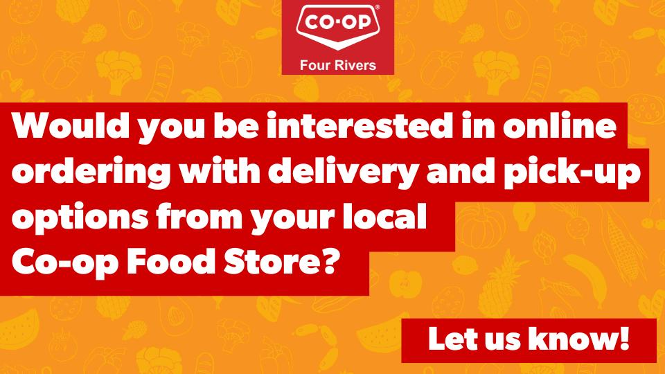 Poll: Would You Like Delivery & Pickup Options? | Four Rivers Co-op